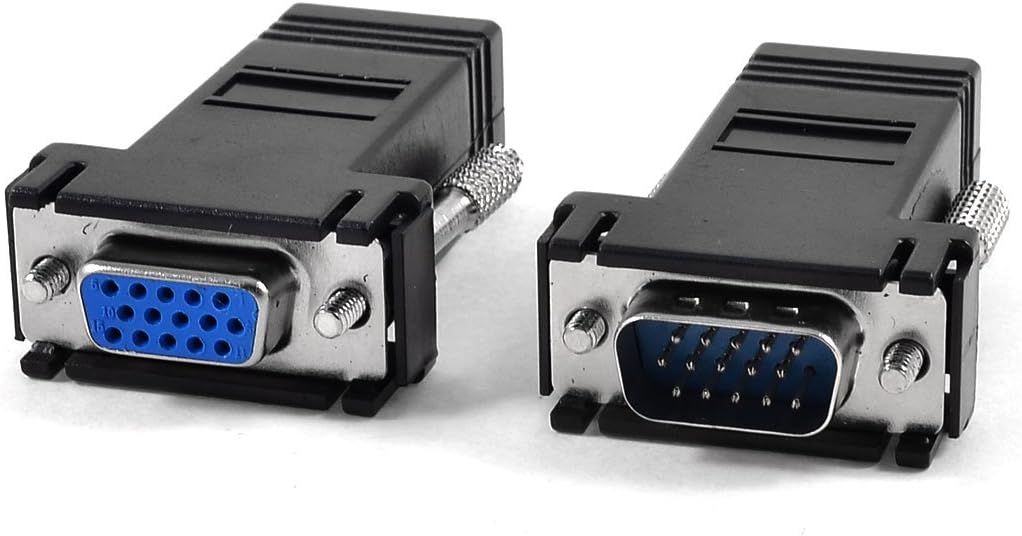 Tobo VGA Female to RJ45 Ethernet Port Adapter RJ45 to VGA Female ...