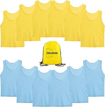 Amazon.com: Holnkme Scrimmage Team Practice Vests Sports Pinnies Soccer ...