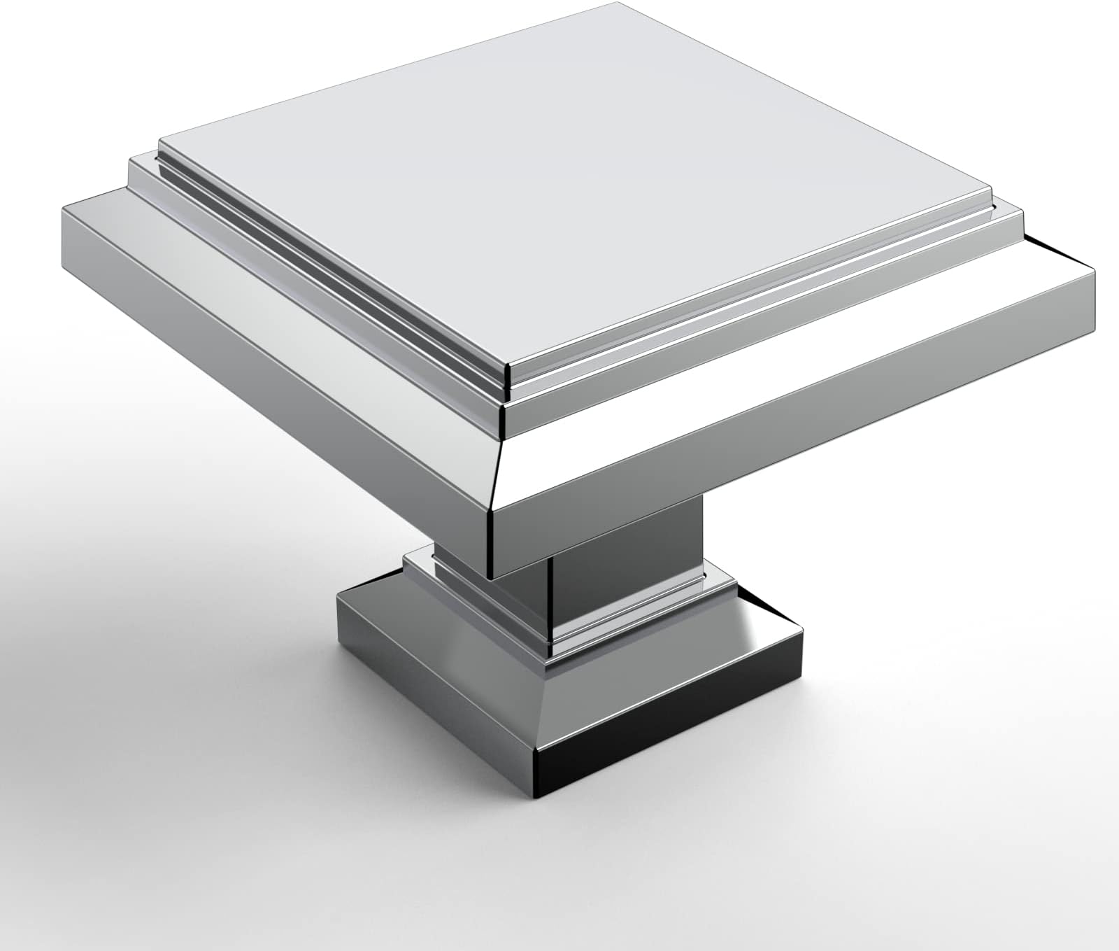Cosmas 10 Pack 5232CH Polished Chrome Contemporary Square Cabinet Knob - Amazon.com