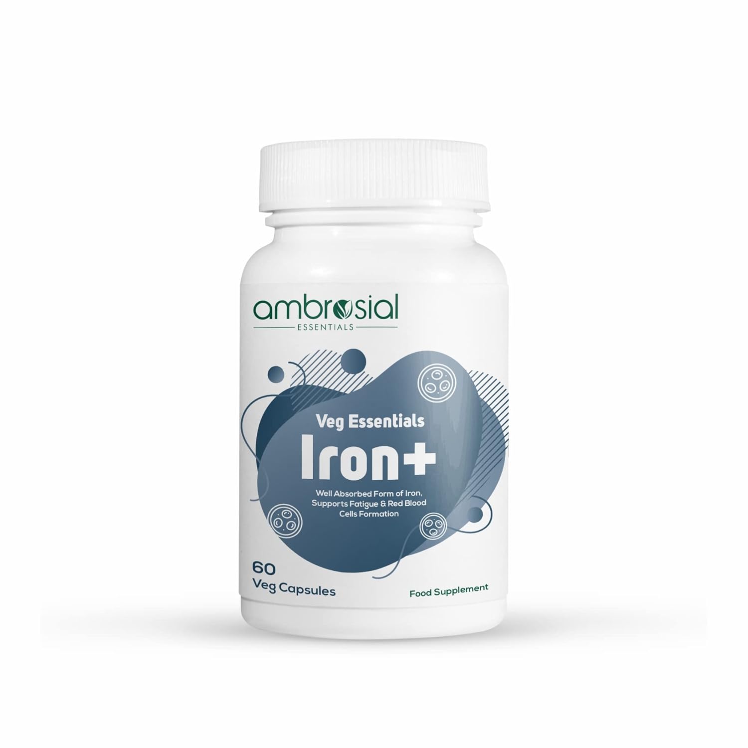 Ambrosial Iron Tablets High Strength 25mg| Iron Supplement for Women ...