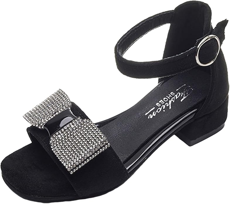 Amazon.co.jp: Shopyruder Sandals for Kids, Girls, Heels, Stylish, 6.7 ...