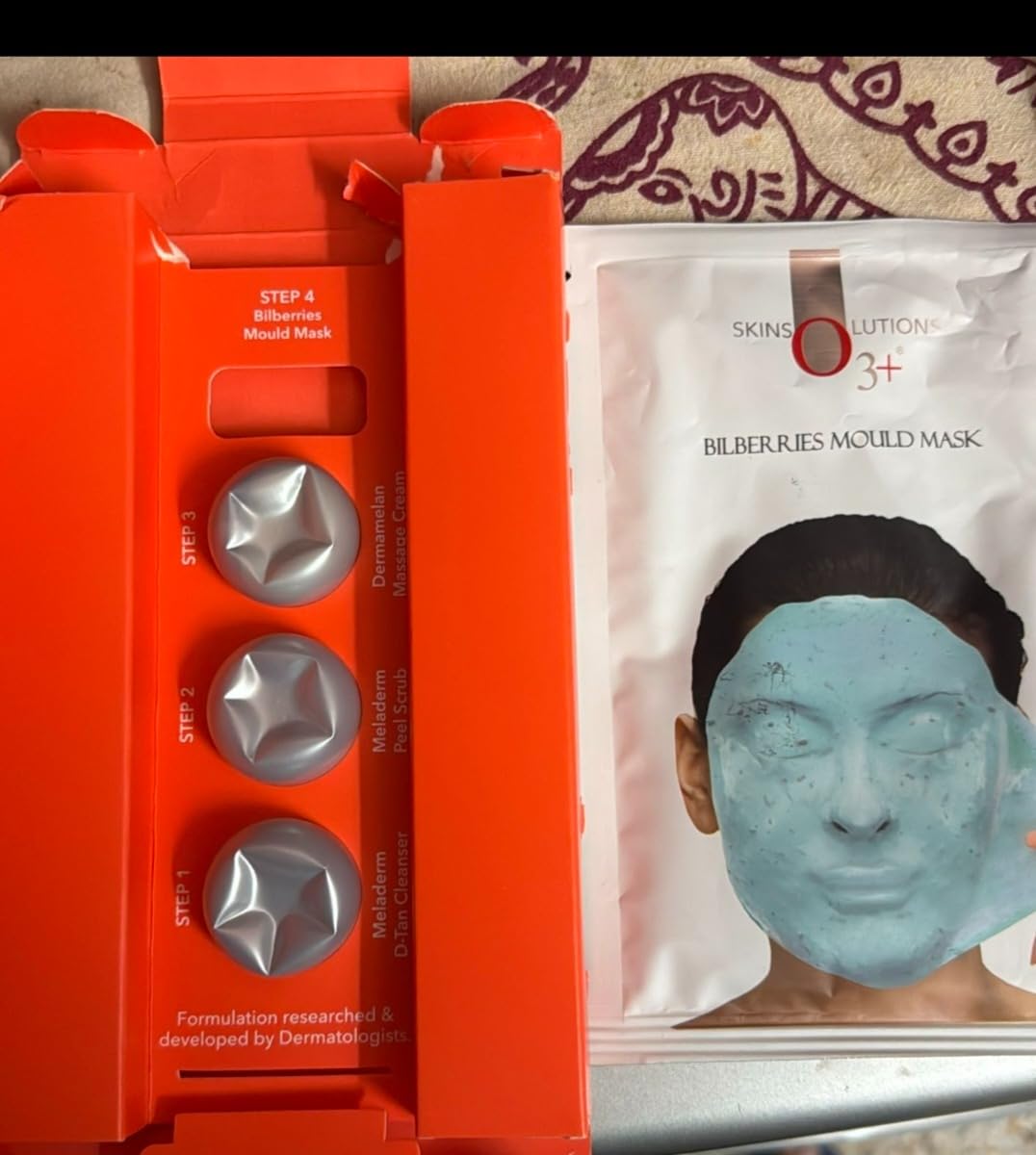 O3+ D-TAN Facial Kit 45g with Peel Off Mask for Tan Removal ...