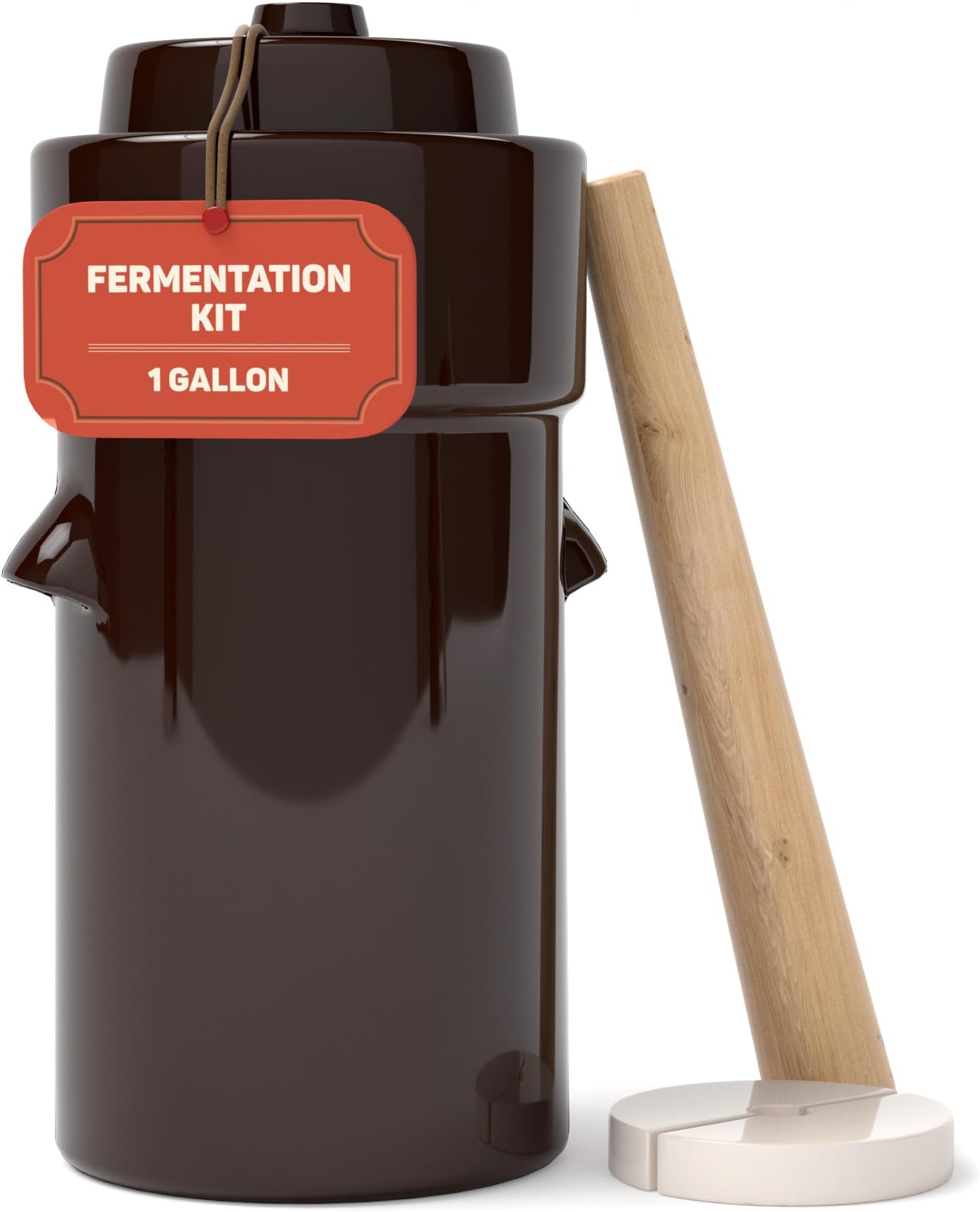 Amazon.com: Fermentation Crock 1/2 Gallon - Sauerkraut Crock with Lid ...