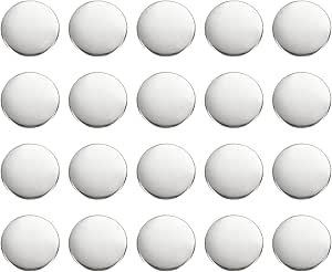 Amazon.com: HARFINGTON 20pcs Metal Round Buttons 20mm Brass Sewing ...
