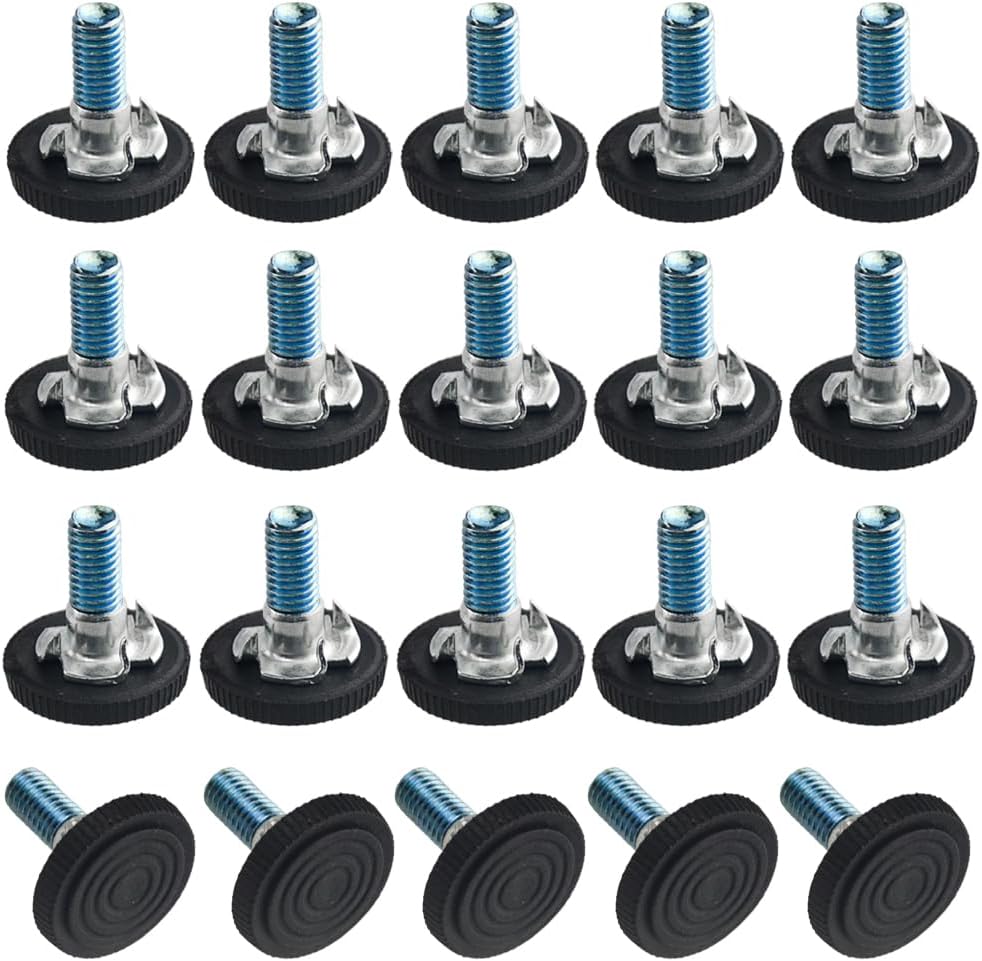 Amazon.com: TOVOT 20PCS M8*1.25MM Furniture Leveling Feet with T-Nuts ...