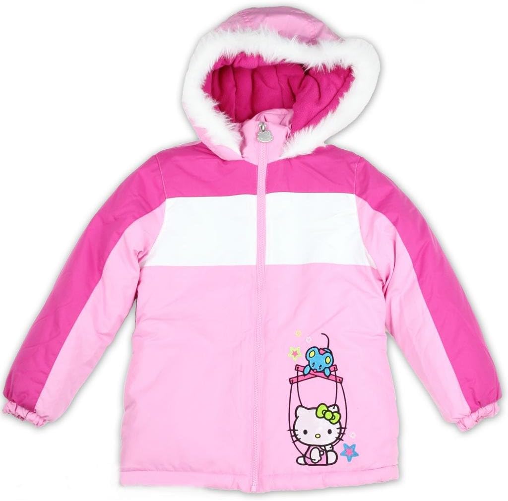 Amazon.com: Hello Kitty Girls Winter Puffer Jacket / Coat-6 : Clothing ...