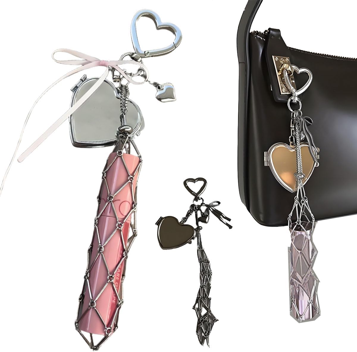 Amazon.com : Chic Lip Gloss Holder With Mirror, 2 In 1 Lipstick Holders ...