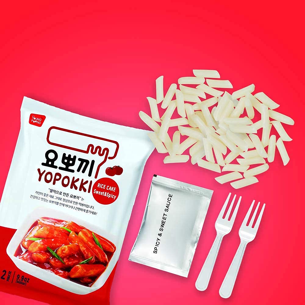 Yopokki Sweet & Mild Spicy Tteokbokki Pack I Korean To...B07GT3HCH3 ...