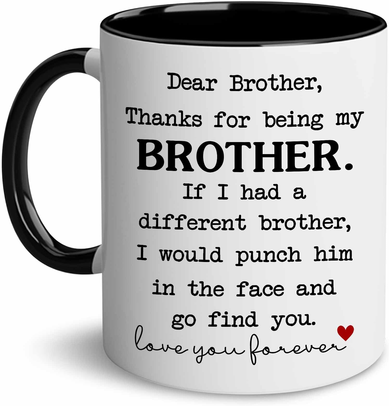 Amazon.com: DQG CVT Funny Brother Gifts - I'd Walk Through Fire For You ...