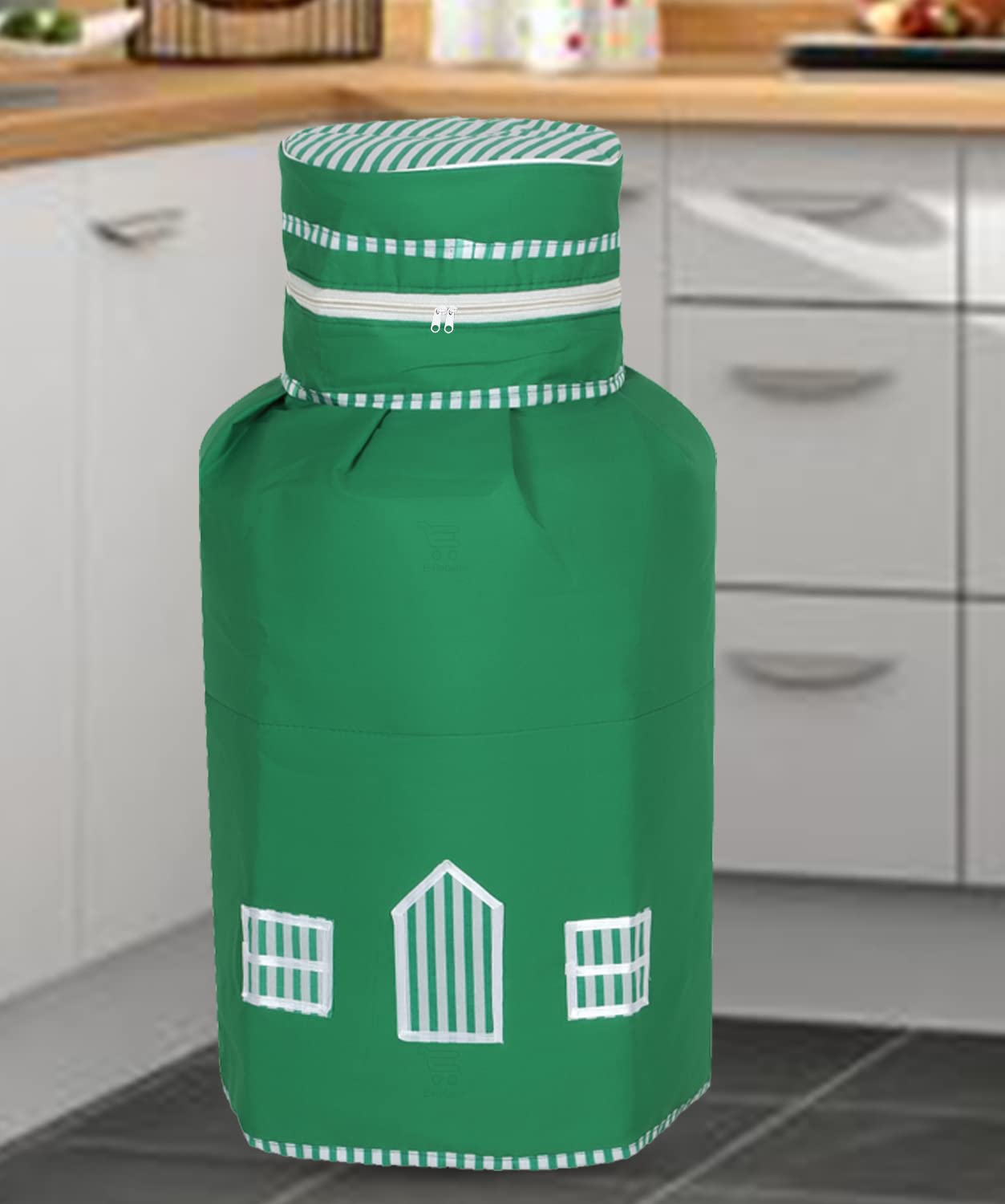 Buy E-Retailer® Cotton 3-Layered LPG Gas Cylinder Cover with Zip ...