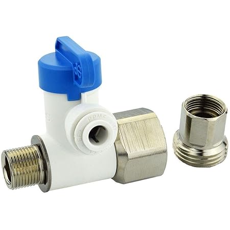 John Guest Speedfit 3/8 x 3/8 x 1/4 Inch Angle Stop Adapter Valve, Push ...