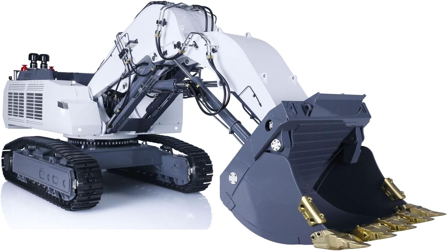 Amazon.com: LESU 1/14 Hydraulic RC Heavy Crawler Excavator for Aoue ...