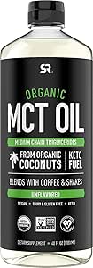 Sports Research Keto MCT Oil from Organic Coconuts - Fatty Acid Fuel for Body + Brain - Dual ...
