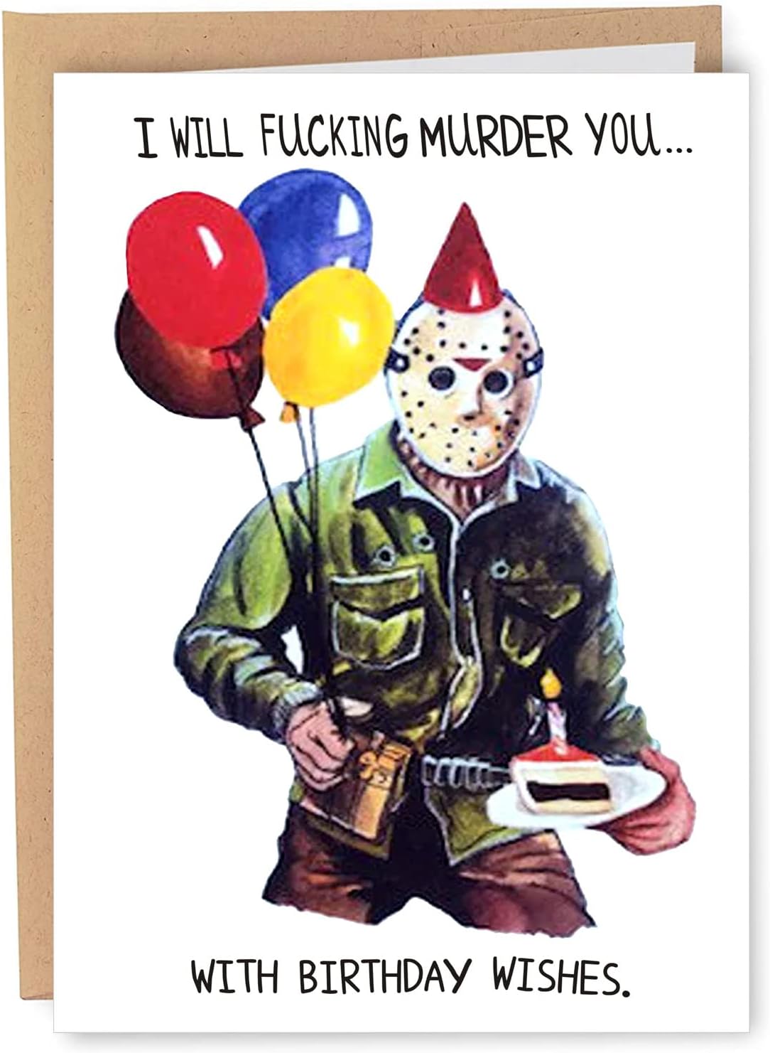 Amazon.com: Funny Jason Birthday Card for Him Her, Horror Movie Theme ...