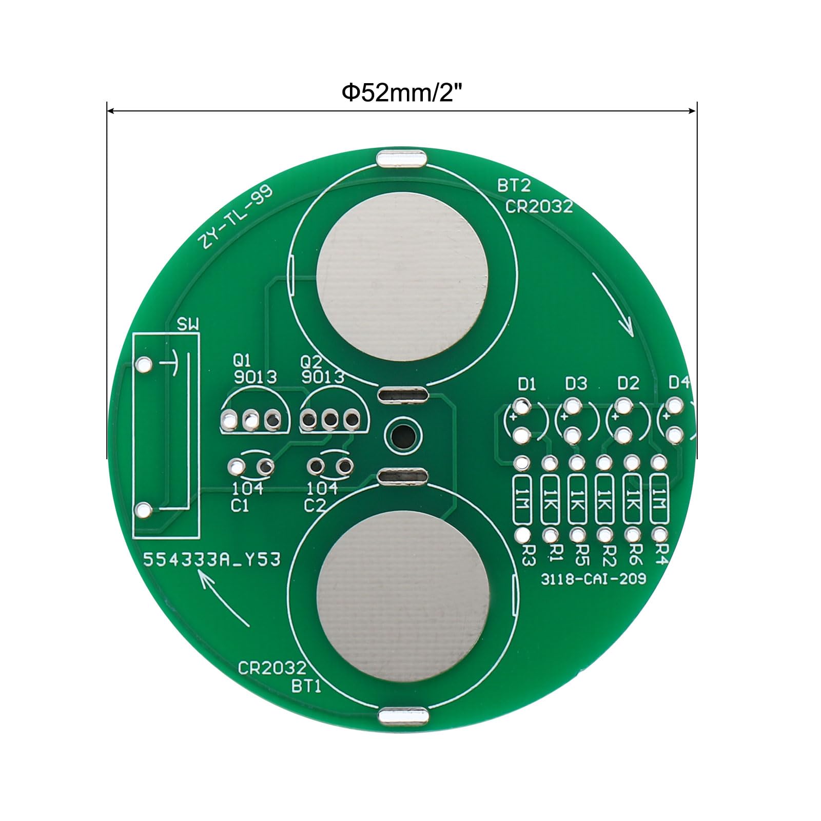 PATIKIL Soldering Practice Board, 1 Set Electronics Kit Prototype PCB Board DIY Welding Circuit ...