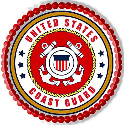 Amazon.com: US Coast Guard - Edible Cake Topper - 7.5" round : Grocery ...