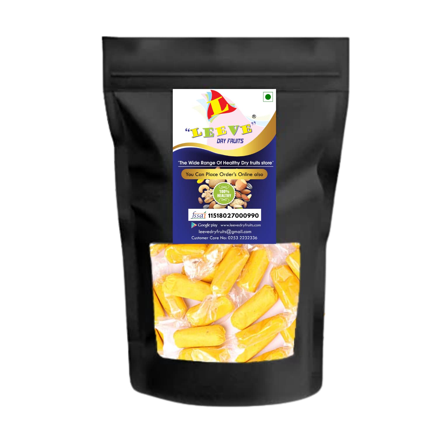 Leeve Dry Fruits Toffees Packet | Kesar Toffee | 400 Gram Pack | Kesar ...