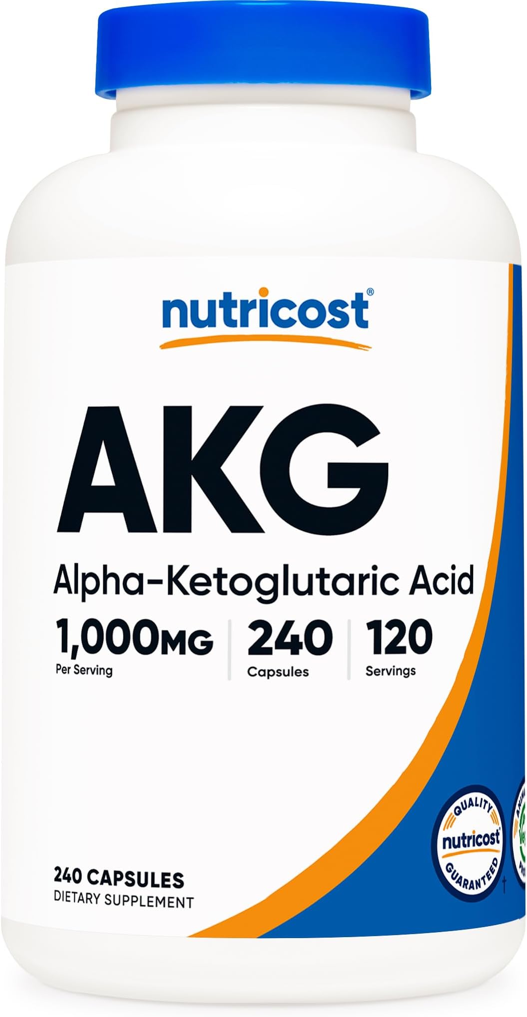 Amazon.com: Nutricost AKG Alpha Ketoglutaric Acid Supplement 1,000 mg ...