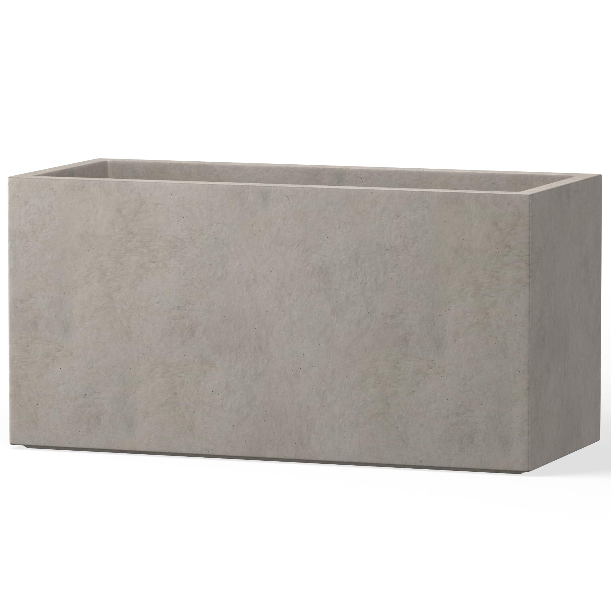 Snapklik.com : Kante 23.6 L Rectangular Concrete Planters, Outdoor ...