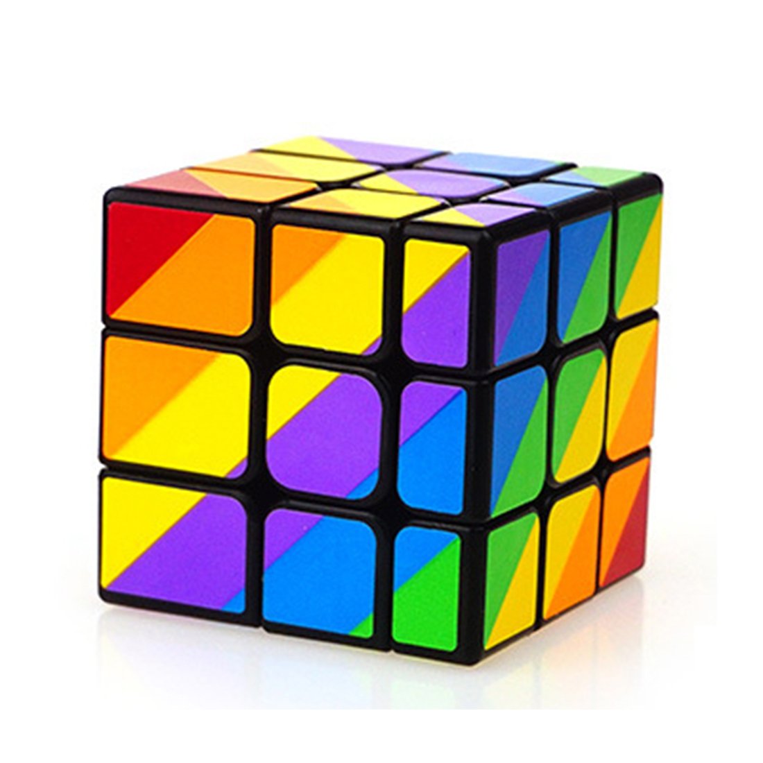 Willking Unequal 3x3 Speed Cube Rainbow Magic Cube 3x3x3 Puzzles ...