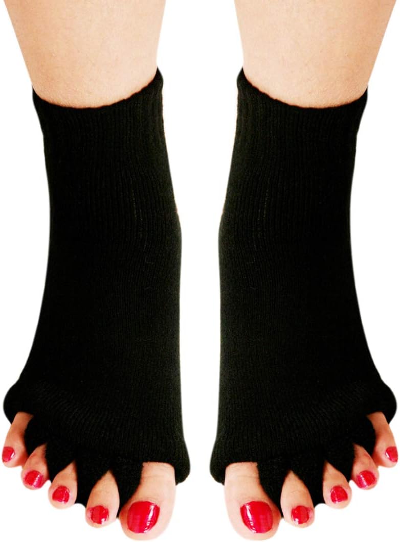 Amazon.com: ANKOMINA 1 Pair Five Toe Separator Socks Yoga Sports Gym ...