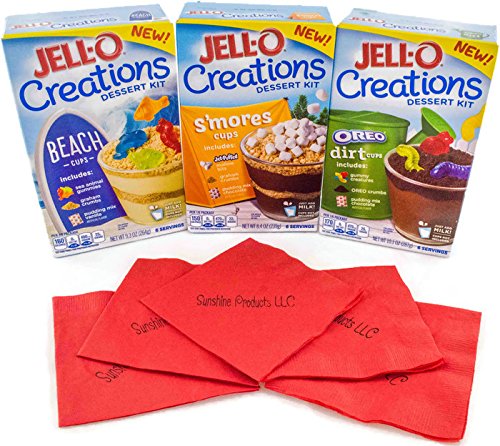 Amazon.com: Jello Creations Dessert Cup Mix Variety Bundle 3 Flavors ...