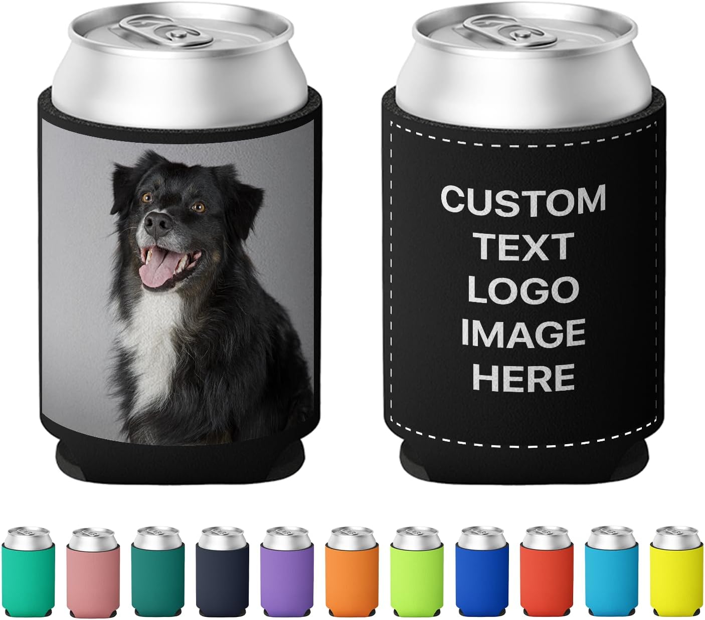 Amazon.com: Swagify 12-Pack Custom Beer Can Coolers, Can Cooler Sleeves ...