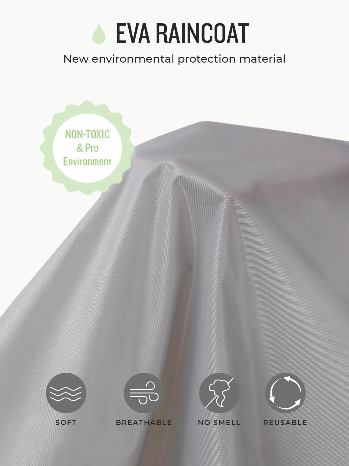 Snapklik.com : SaphiRose Extra Long Rain Ponchos For Adults - EVA Rain ...