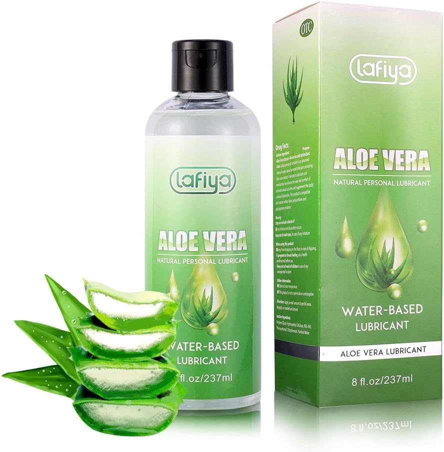 Amazon.com: Lafiya Aloe Personal Lubricant, Organic Water Based Long ...