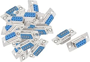 Amazon.com: XYWHPGV Computer DB9 Male Female Soldering Type Adapter 9 Pin D-Sub Connector 15 ...