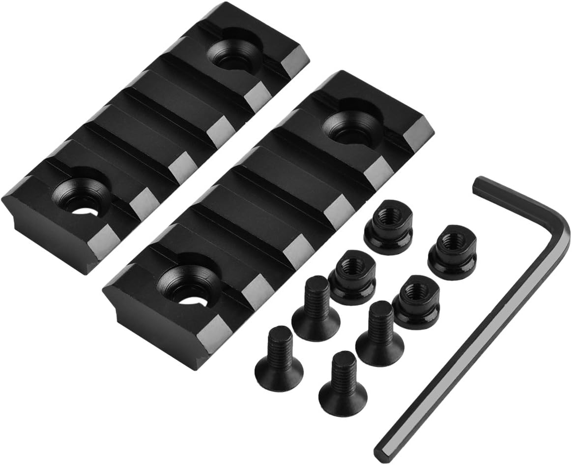 5 Slot 2.2" Rail Section for Key Mod Picatinny Handguard Mount Rail ...