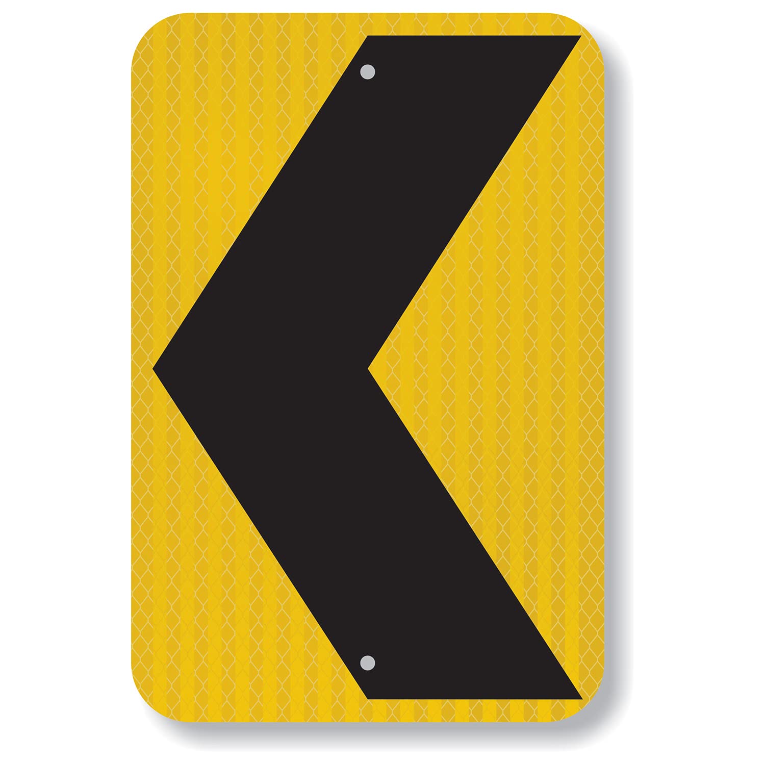 SmartSign 18 x 12 inch Chevron Left Arrow MUTCD-Compliant Metal Sign ...