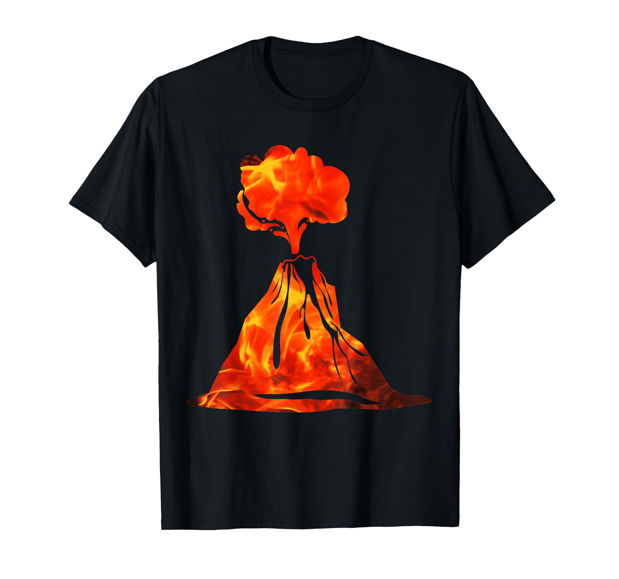 Amazon.com: Fire Volcanoes Graphic Tee, Volcano Lover Geology T-Shirt ...