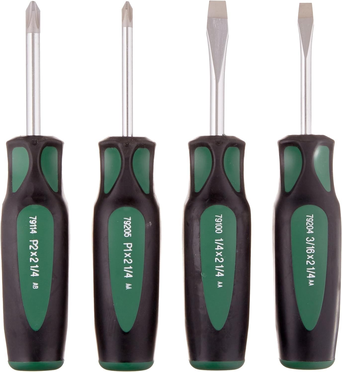 SK Tools USA 4 Piece, Cushion Grip Stubby Combination Screwdriver Set ...