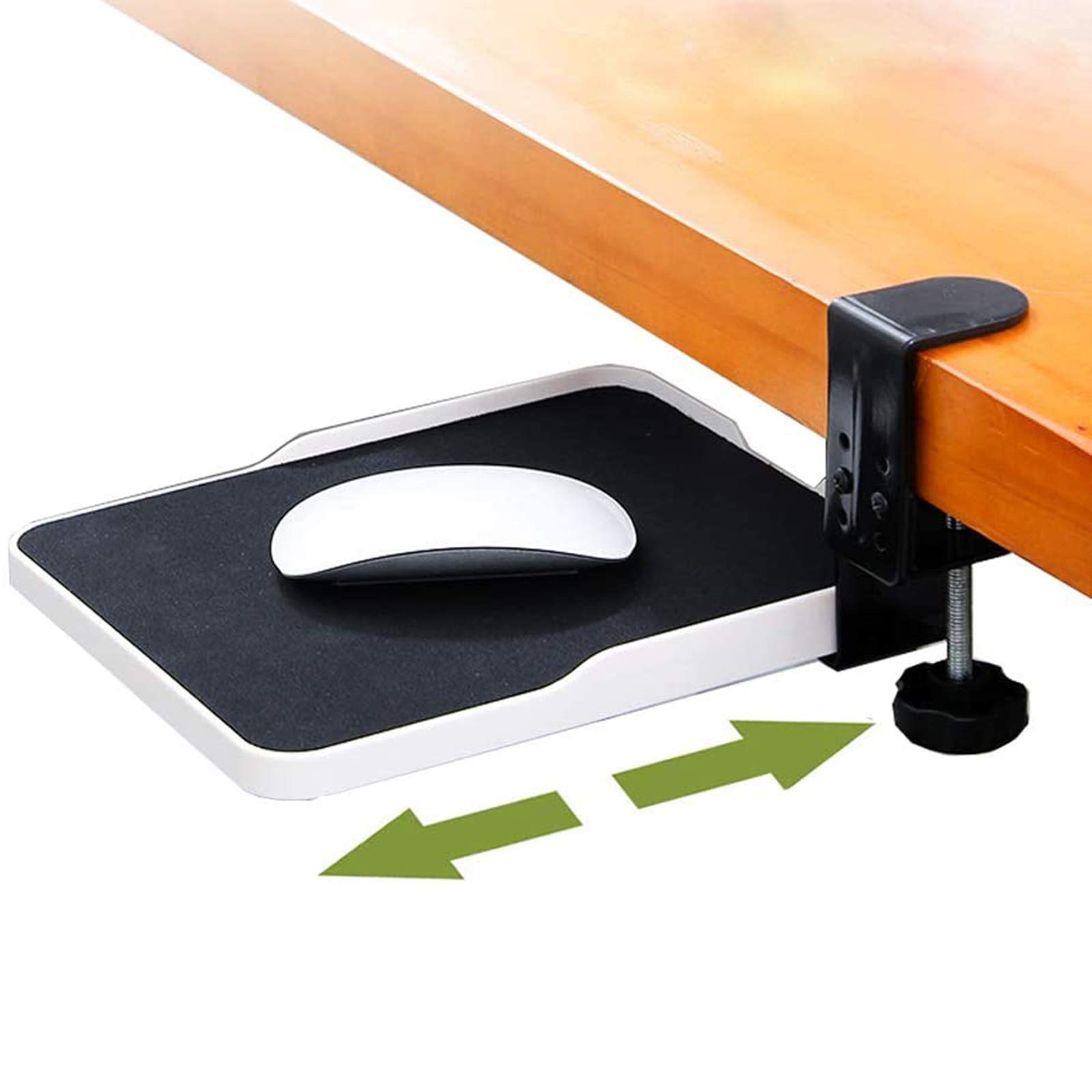 Amazon.com: TYXTYX Mouse Tray Clamp Under Desk Mouse Platform Clamp On ...