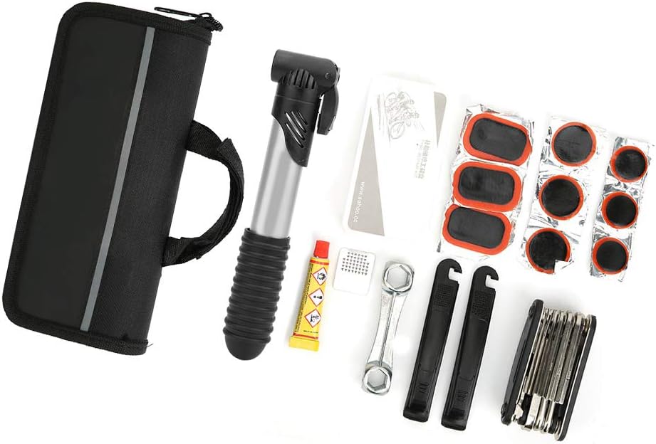 Kit Reparation Velo, Trousse Outils de Vélo, Outil Multifonction 16 en ...