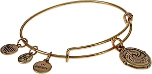 Amazon.com: Alex and Ani Path of Symbols Expandable Bangle for Women, Wave Charm, Rafaelian Gold ...
