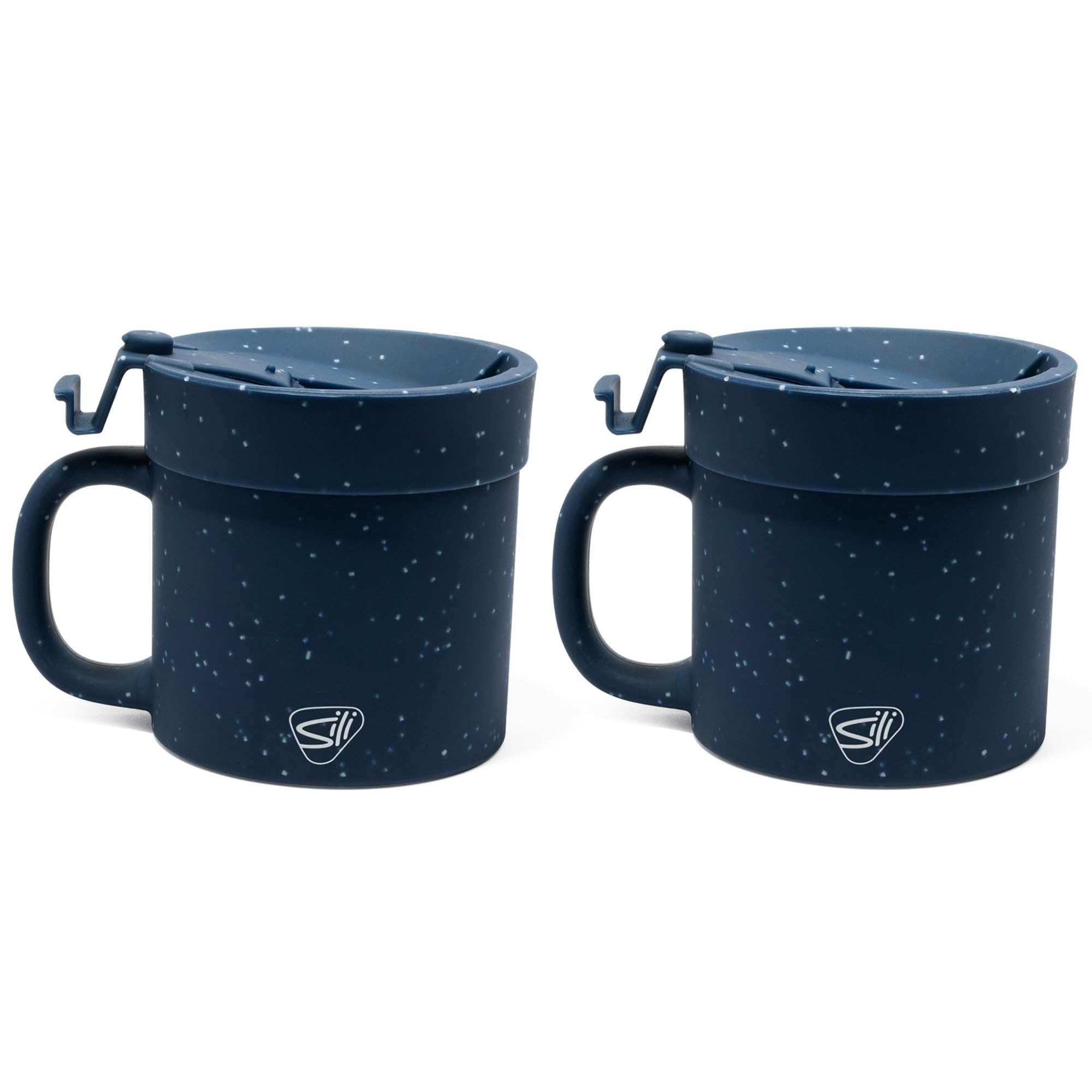 Amazon.com: Silipint: Coffee Mug 16oz: 2 Pack - Speckled Blue -Silicone ...