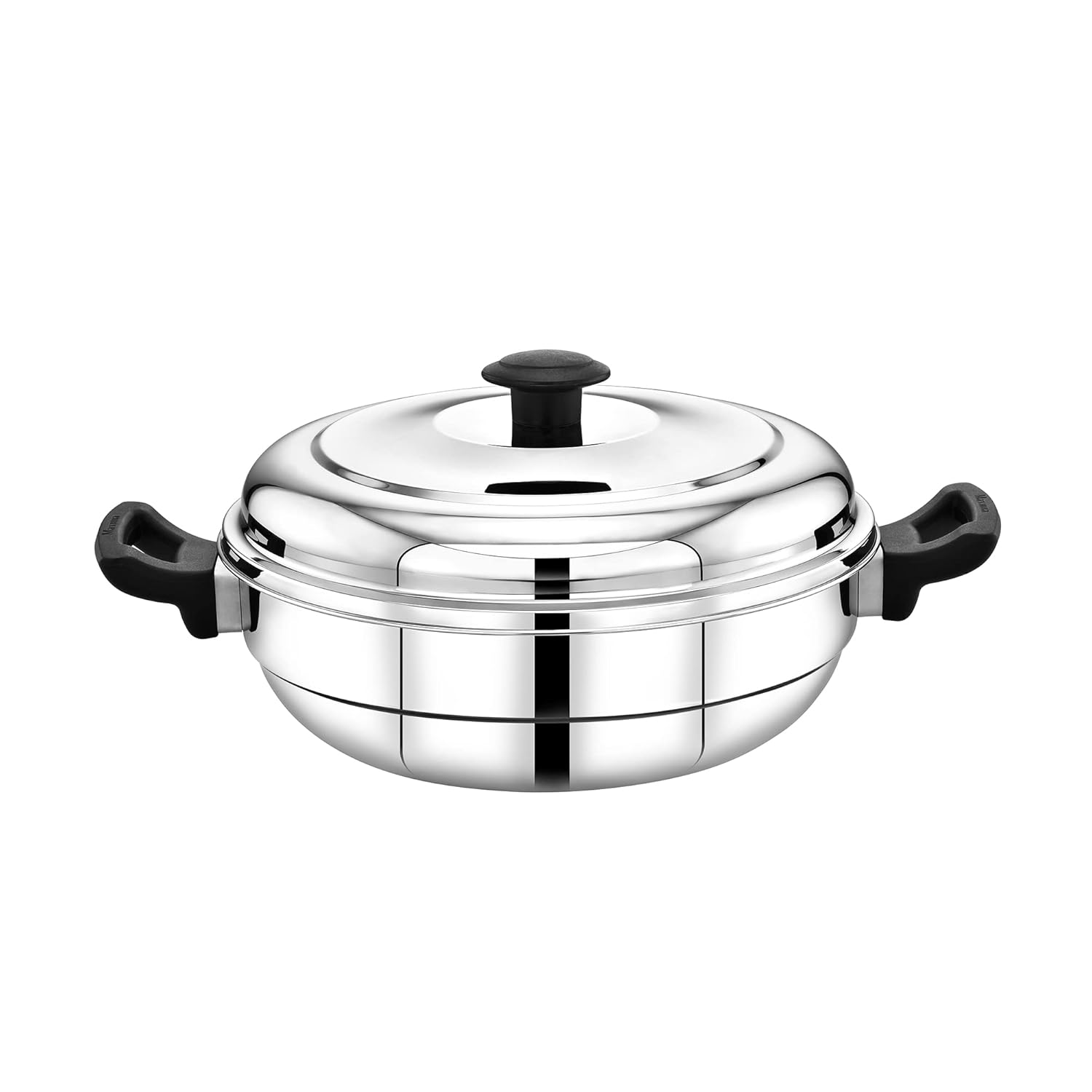 MAXIMA Triply Stainless Steel Multi Kadai 20 cm - Complete Cookware Set ...