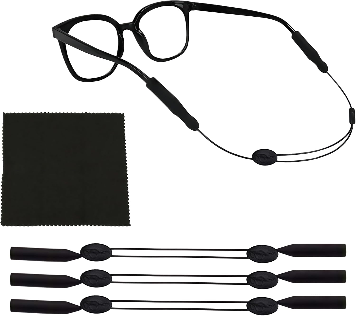 Amazon.com: KYLELOVE Adjustable Glasses Strap, Anti-Slip Eyeglasses ...