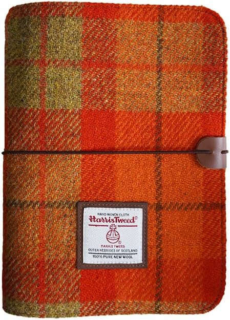 TAILORMAP Harris Tweed A5 Notebook Binder 6 Ring, Wool Fabric Soft ...