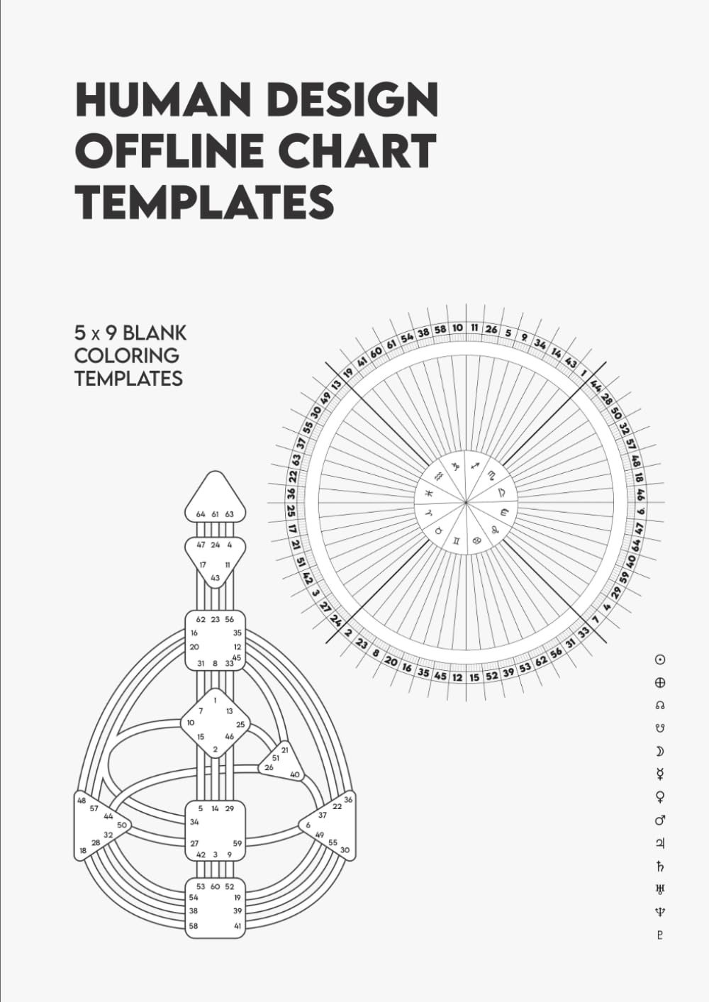 Amazon.com: Human Design Offline Chart Templates: 5x9 Blank HDS ...