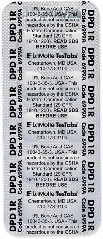 Lamotte 6999A-J Chlorine DPD number1 Rapid Tabs 100 Tablets : Amazon.ca ...