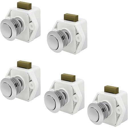 SQXBK Keyless Push Button Catch Door Knob Lock Push Button Catch Lock ...