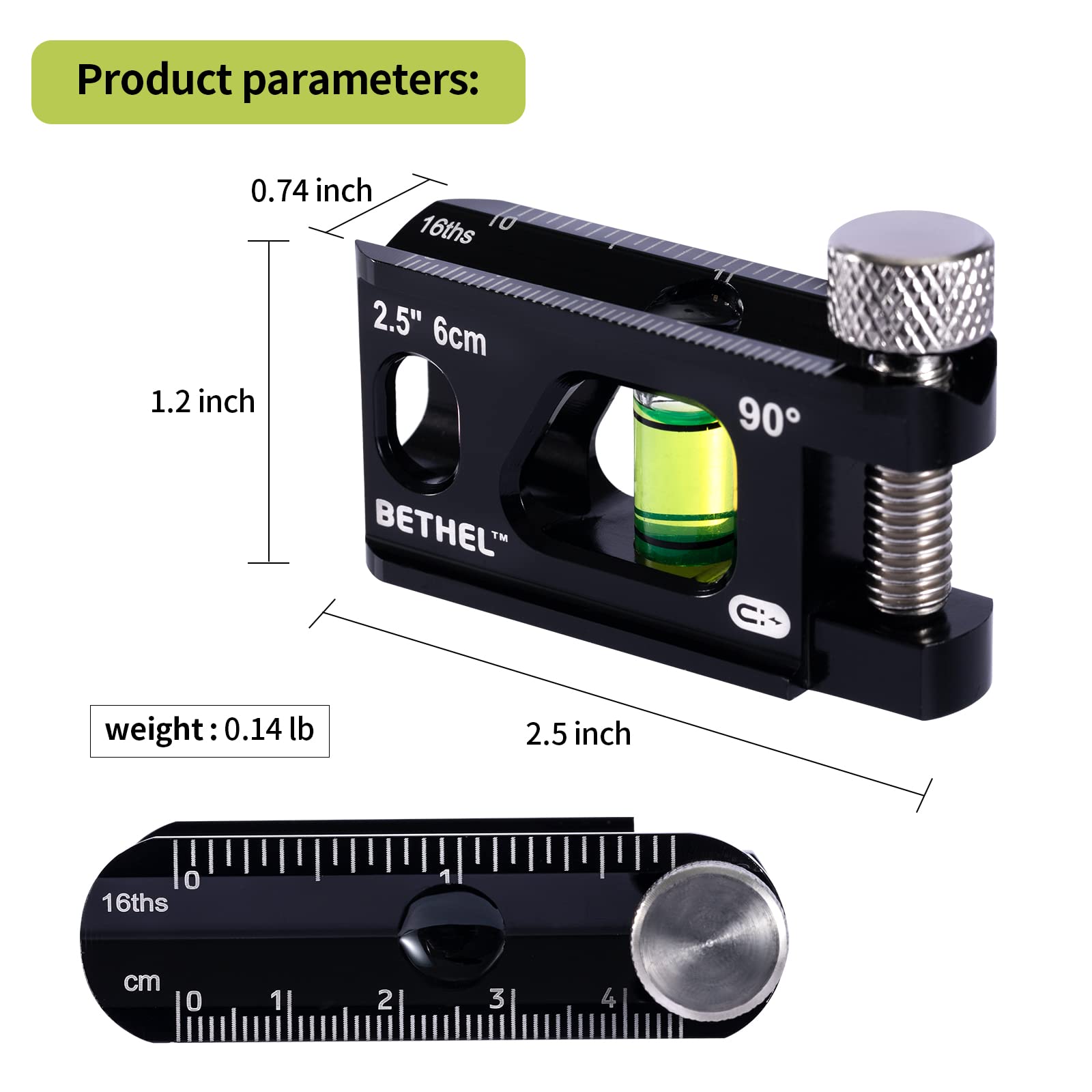 Snapklik.com : BETHEL Torpedo Level, Magnetic Billet Torpedo Level ...