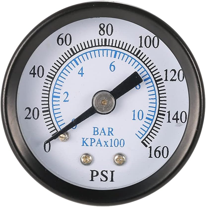 Amazon.com: 1 Pc Pressure Gauge Pressure Measuring Tool Metal Dual ...