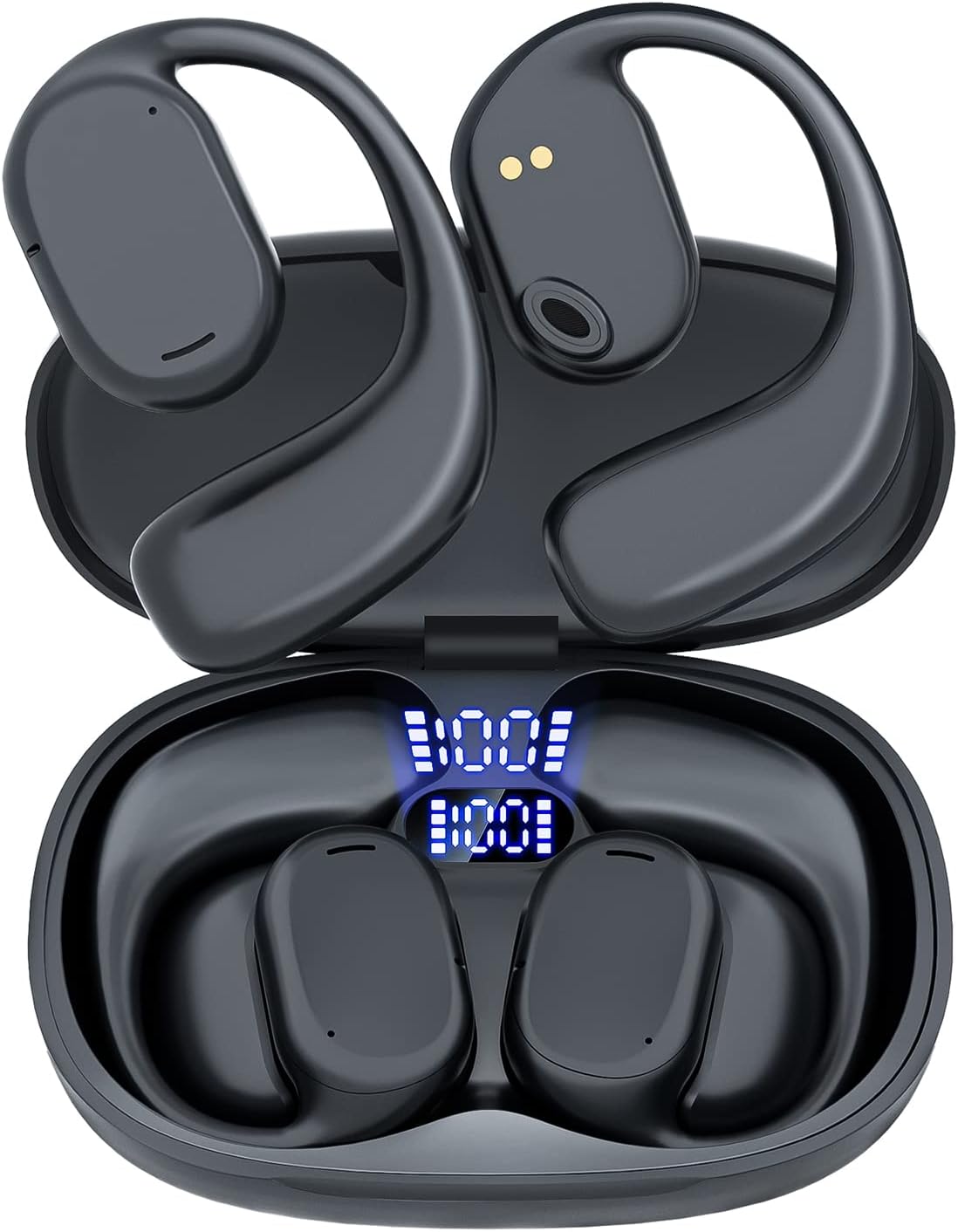 Amazon.com: Wireless Headphones Open Ear Bluetooth Earbuds with Mic for ...
