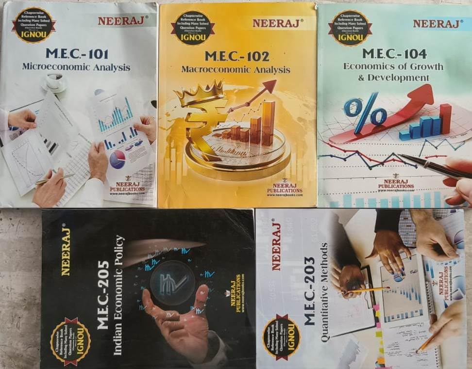 Buy IGNOU MA Economics Books Set, MEC-101, MEC-102, MEC-104, MEC-203, MEC-205 Book Online at Low ...