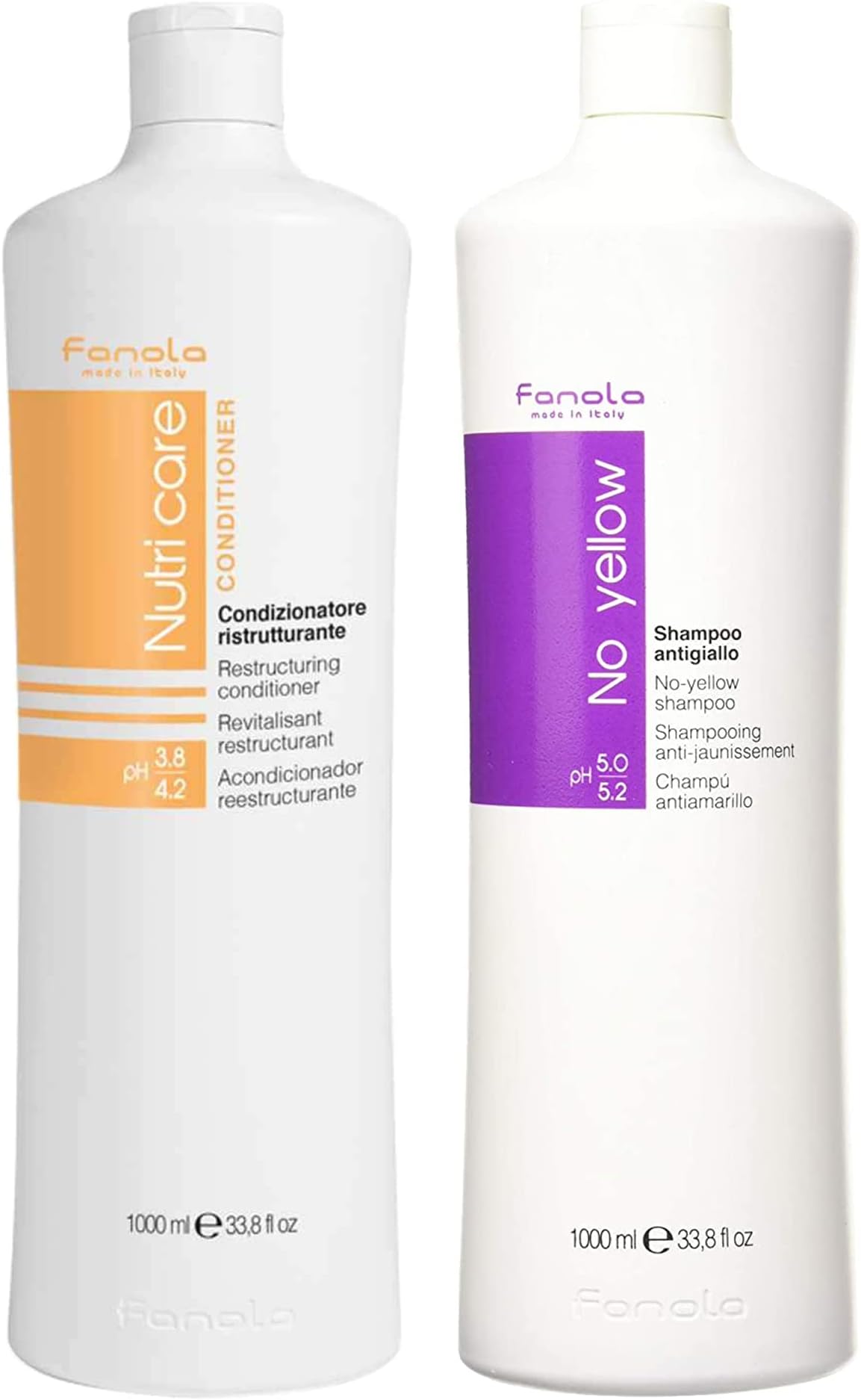 Amazon.com : Fanola No Yellow Shampoo 11.8oz / 2pk - Color Depositing ...