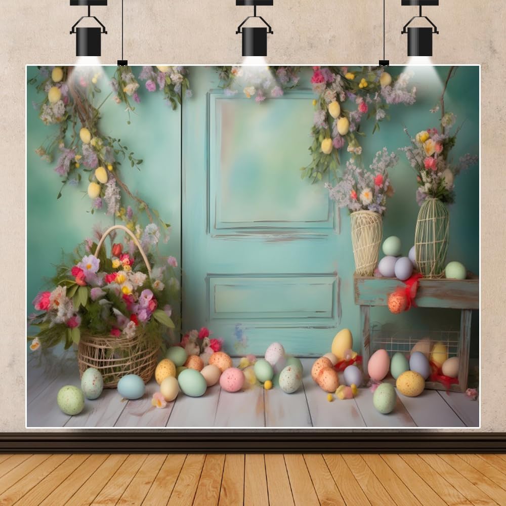 Amazon.com : Easter Backdrop 10x8ft Vintage Wall Background Spring ...